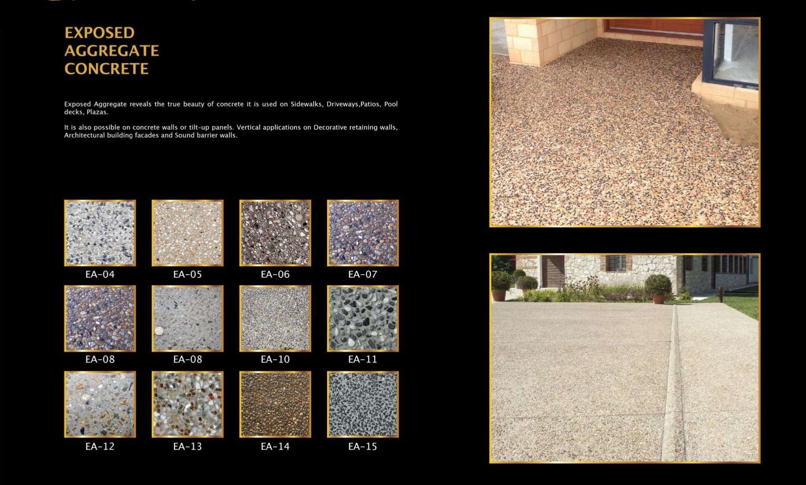 Exposed Aggregates - Artline Group